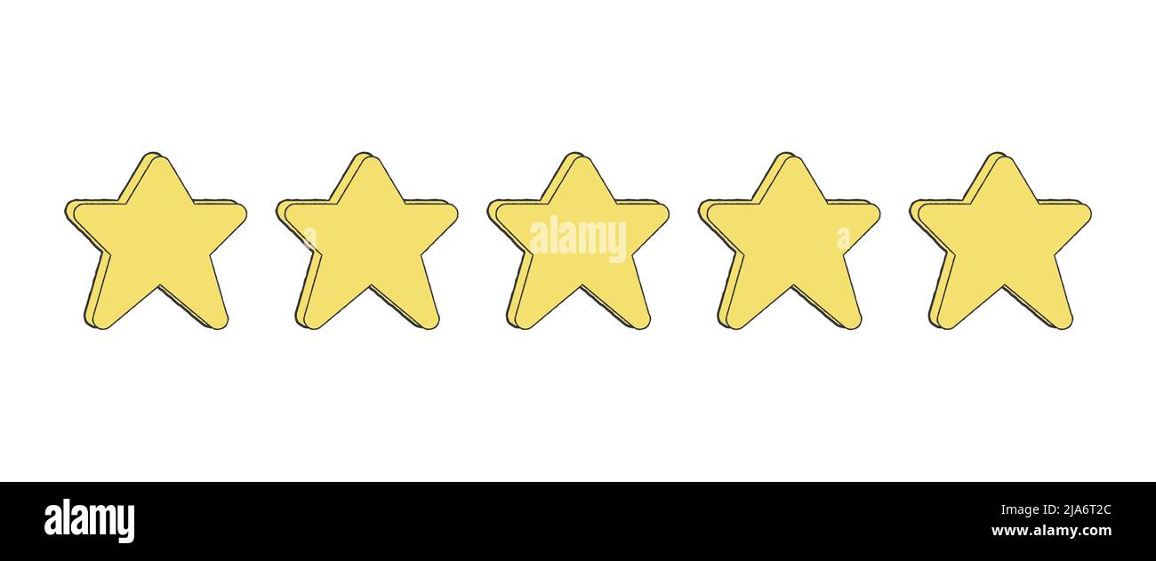 5 stars. Five stars. Quality sign. Vector Stock Vector Image & Art - Alamy