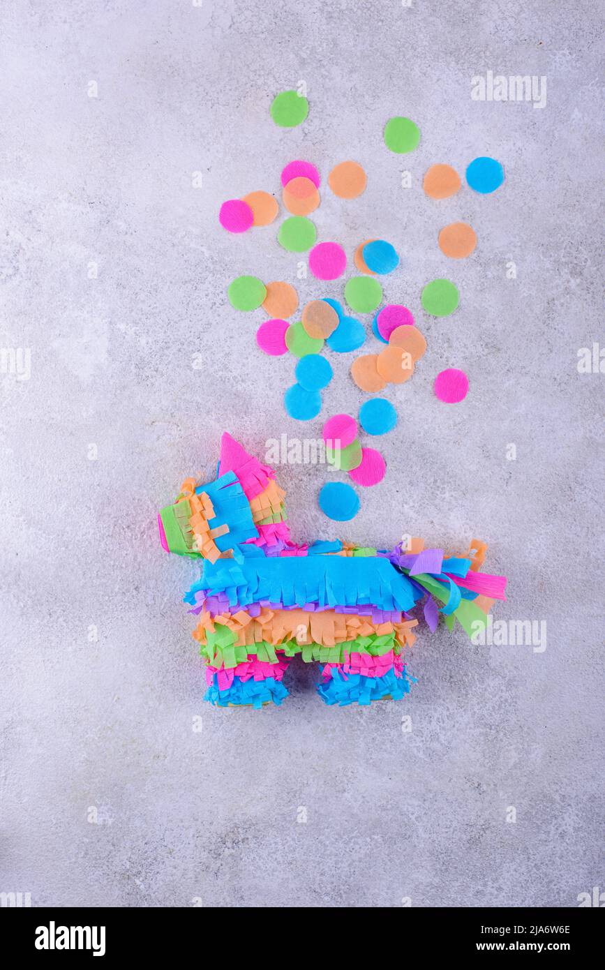 Traditional Mexican pinata in shape of donkey Stock Photo - Alamy