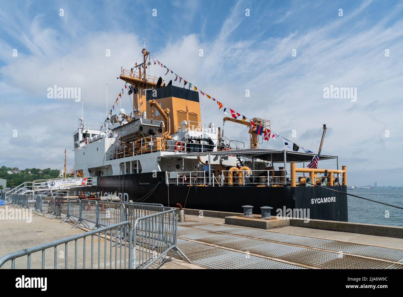 The US Coast Guard Sycamore, The US Coast Guard Dependable and The USS ...