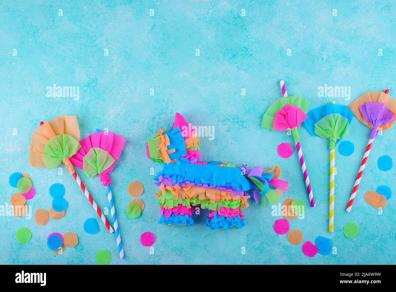 Traditional Mexican pinata in shape of donkey Stock Photo - Alamy