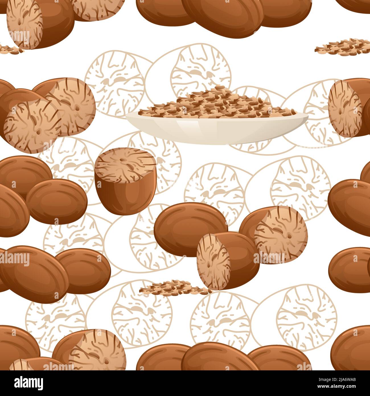 Whole garam masala Stock Vector Images - Alamy