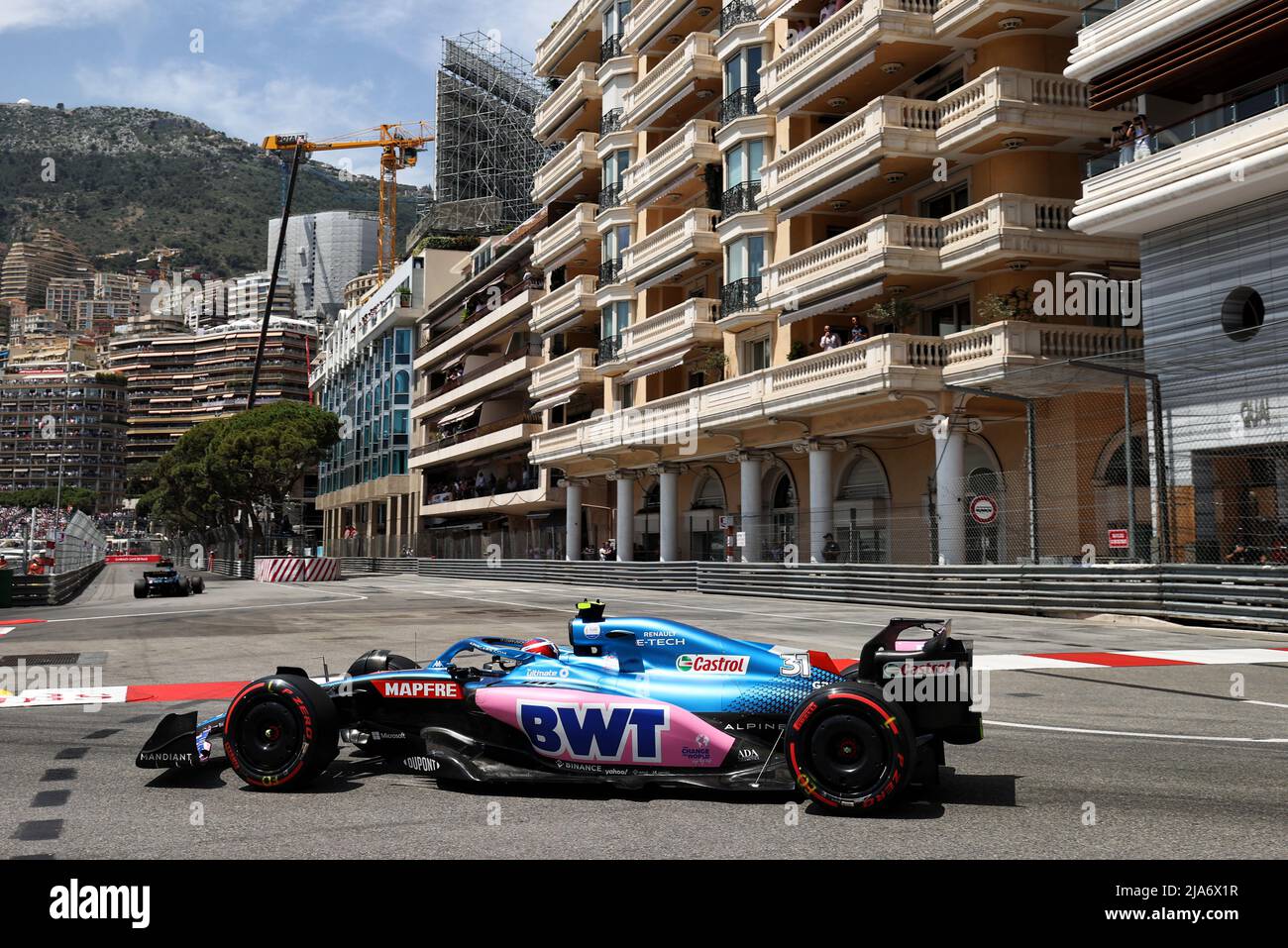 Esteban Ocon (FRA) Alpine F1 Team A522. Monaco Grand Prix, Saturday 28th May 2022. Monte Carlo ...