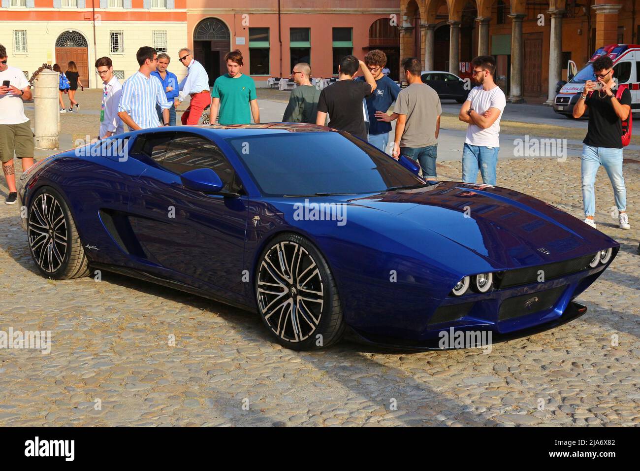 Modena, Italy, may 28 2022, super car TS Automobili model M67 ...