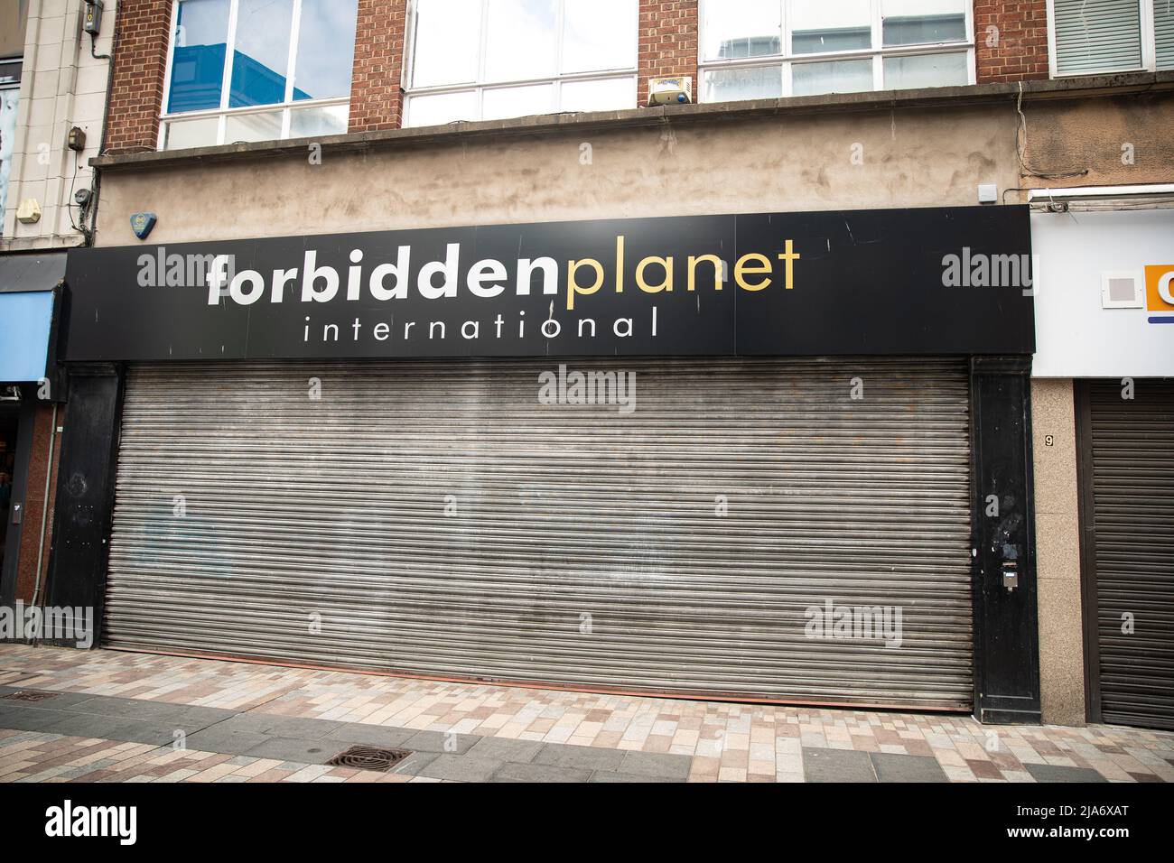 Forbidden planet shop sign hi-res stock photography and images - Alamy
