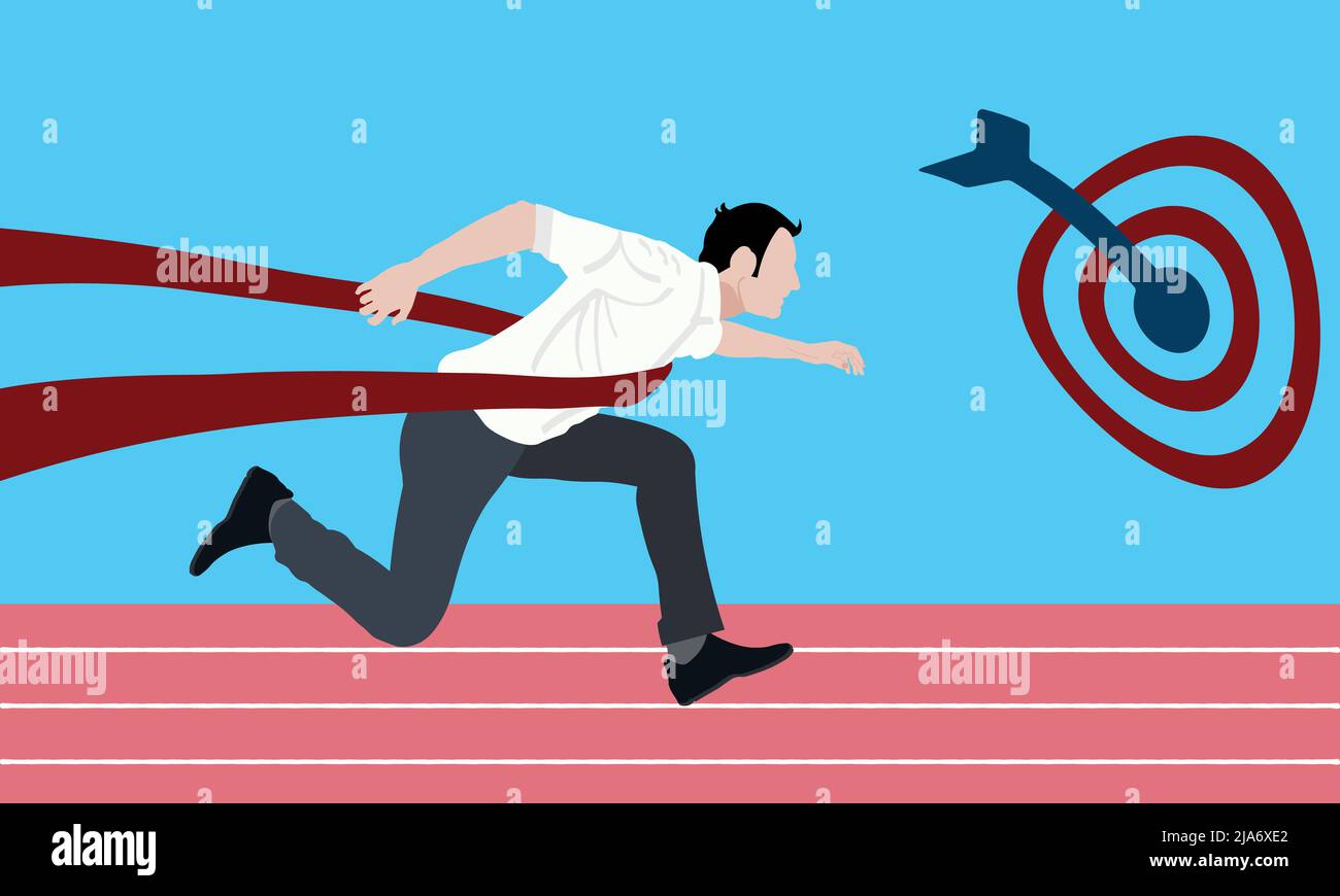 Team work target illustration Stock Vector Images - Alamy