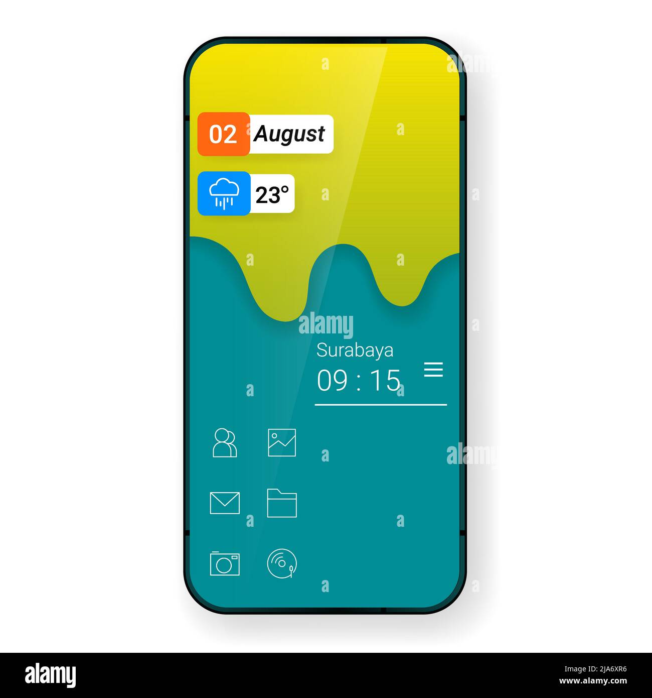 Window flat design Cut Out Stock Images & Pictures - Alamy