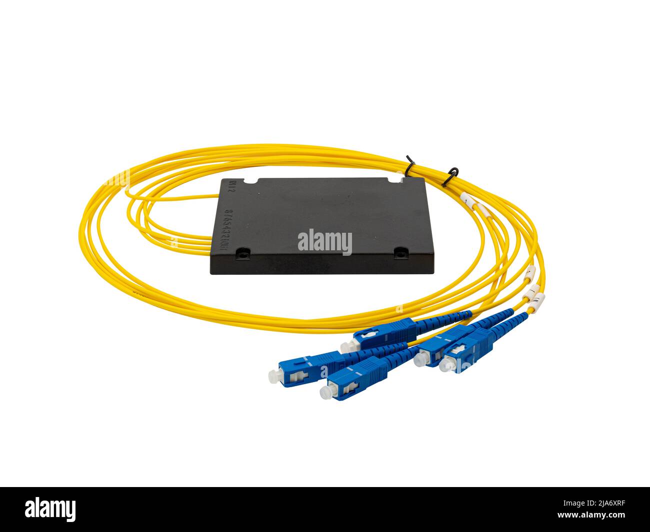 Fiber Optic Splitter on isolated white background Stock Photo - Alamy