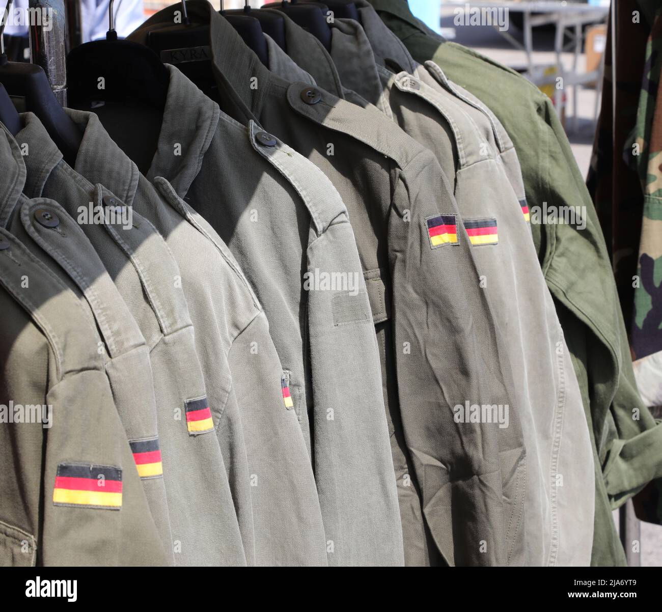 Army green coat hi-res stock photography and images - Alamy