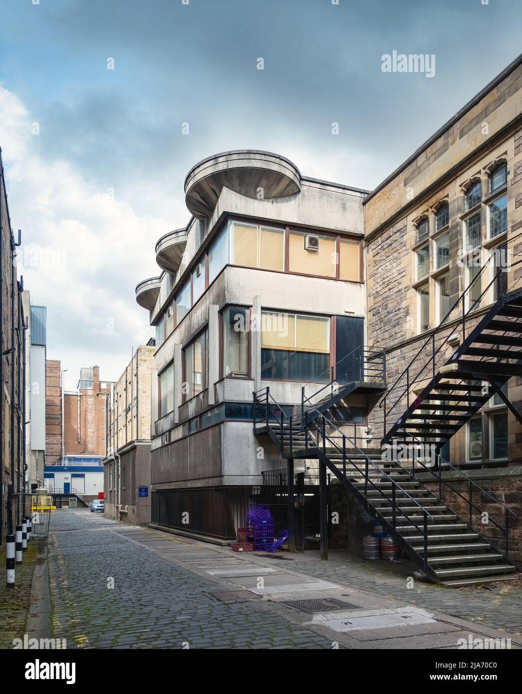 Edinburgh, Scotland, UK - Concrete structure at Teviot Row Union ...