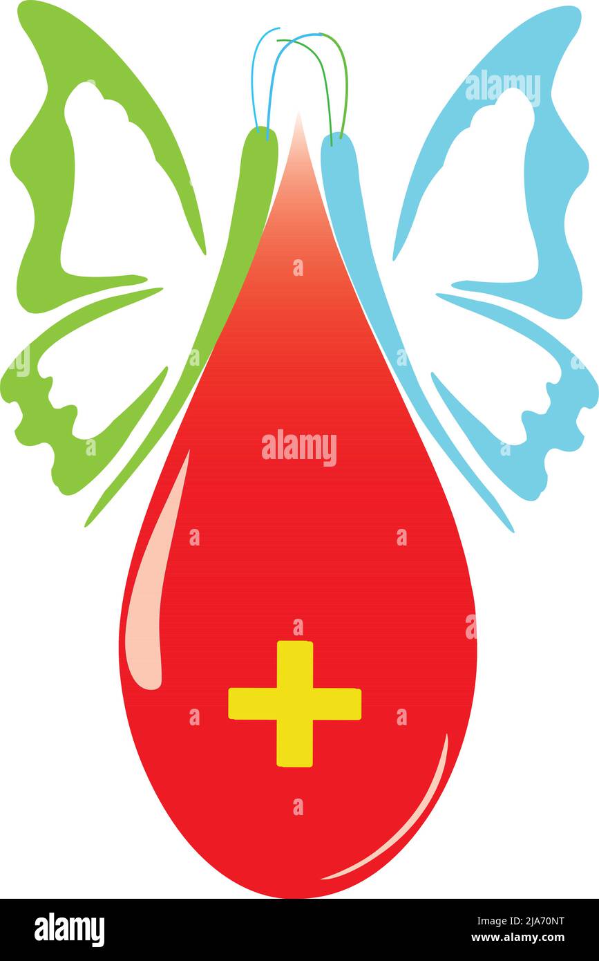 Vector symbol blood plus sign hi-res stock photography and images - Alamy