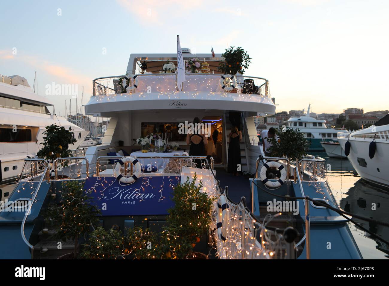 May 27, 2022, Cannes, Cote d'Azur, France: Killian Paris Kool Yacht ...
