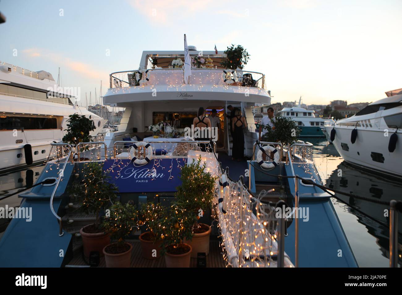 May 27, 2022, Cannes, Cote d'Azur, France: Killian Paris Kool Yacht ...