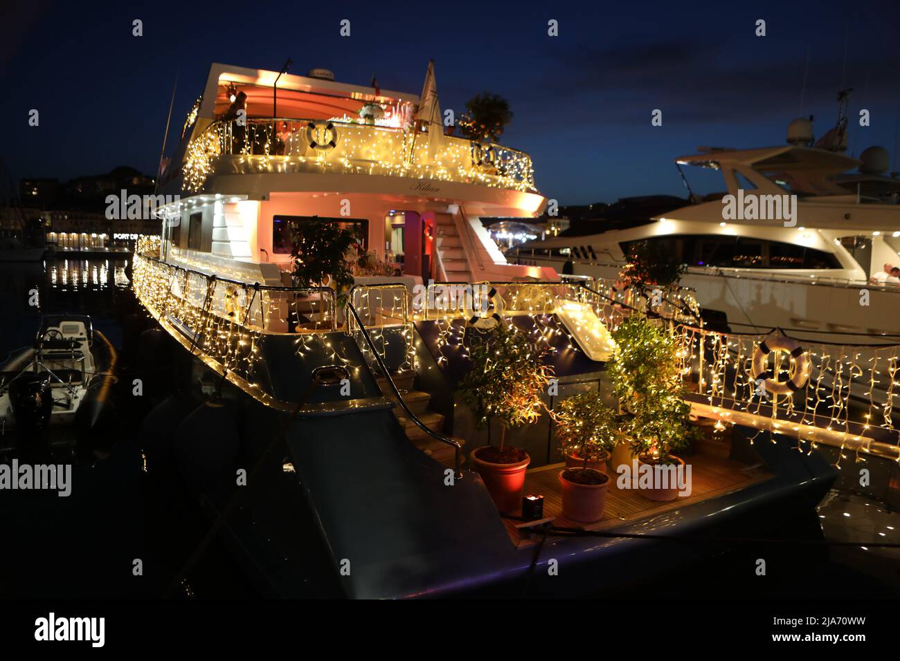 May 27, 2022, Cannes, Cote d'Azur, France: Killian Paris Kool Yacht ...