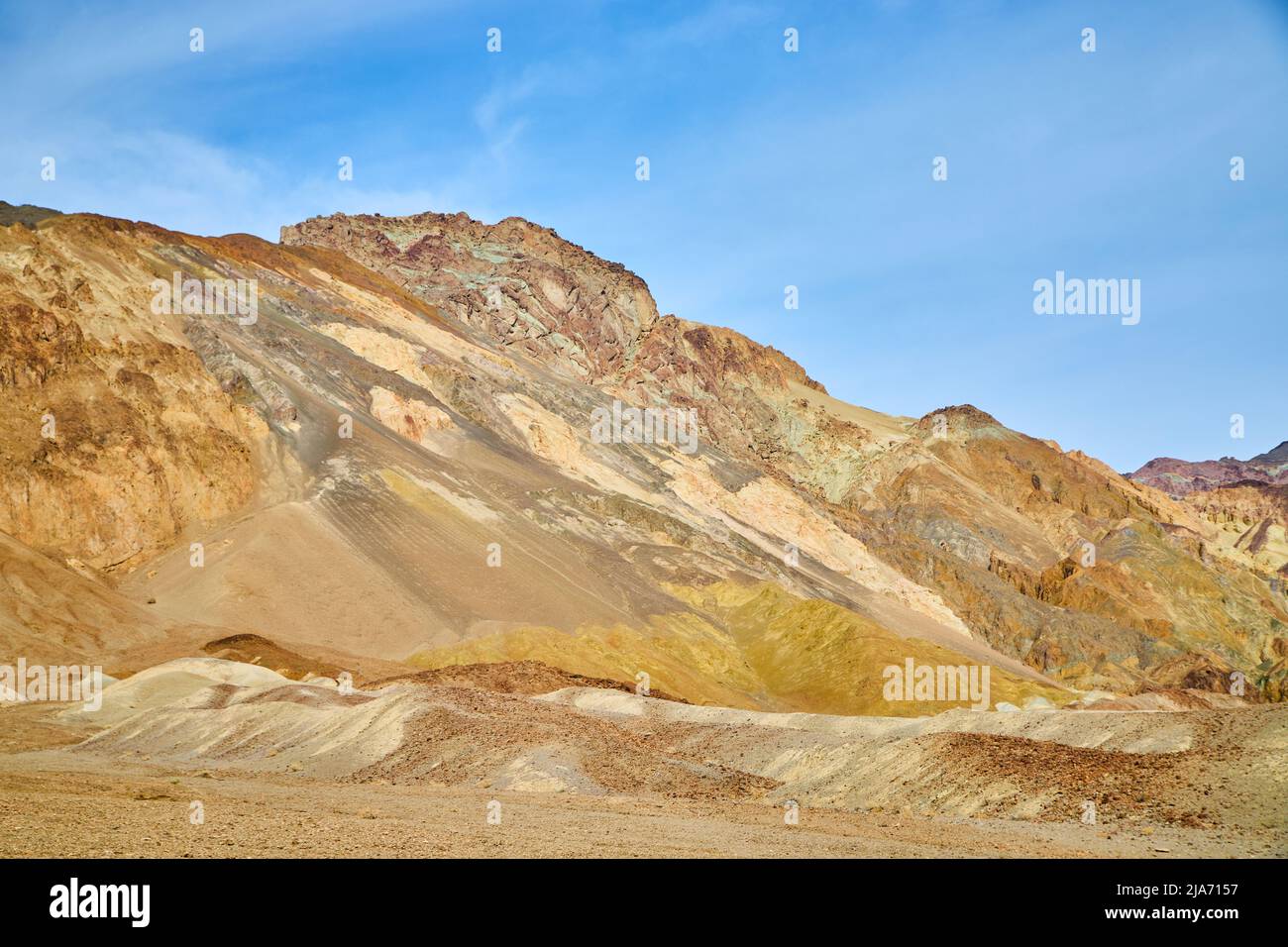 Large colorful mountain in Death Valley desert Stock Photo - Alamy