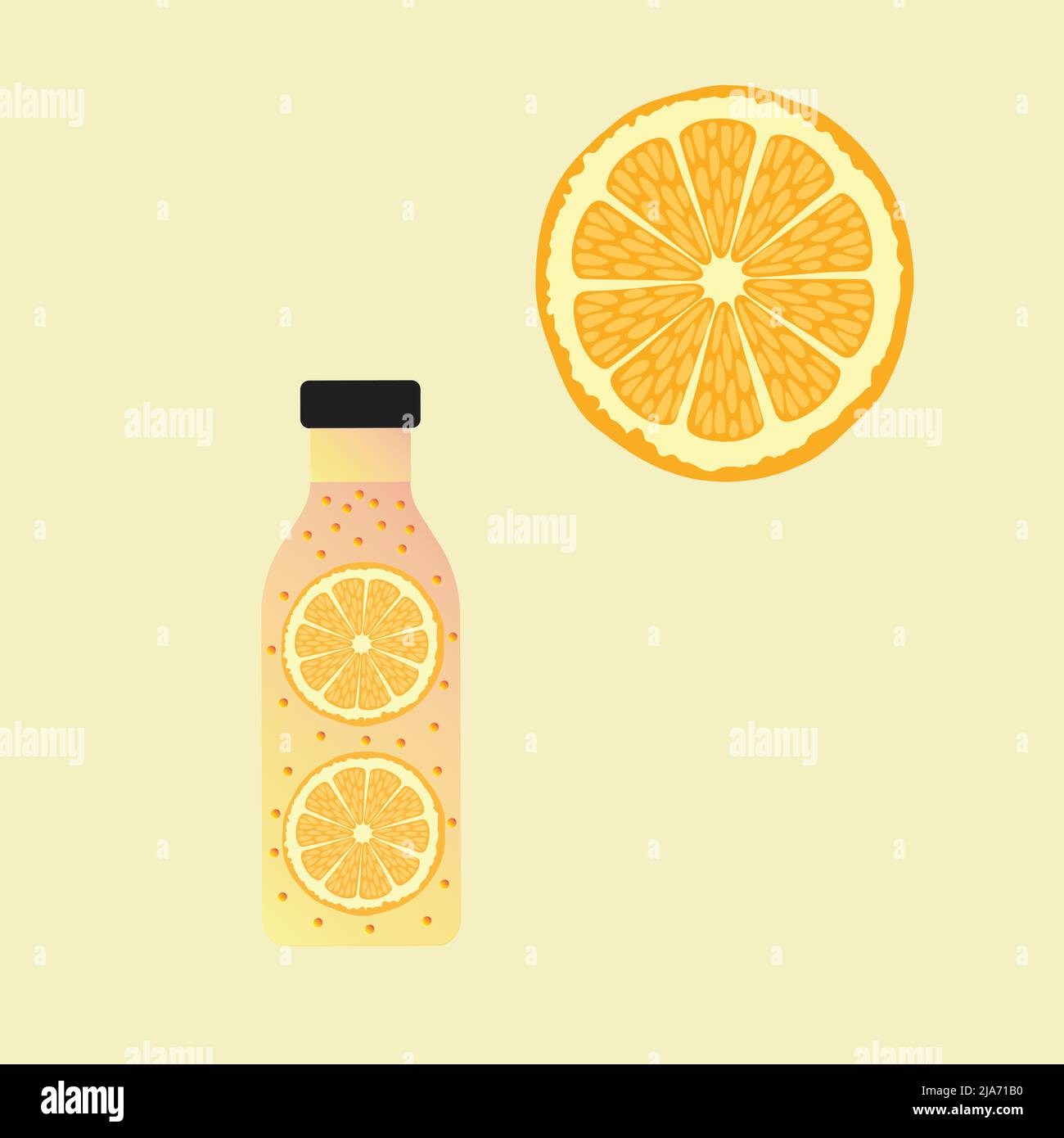 Soda and orange Stock Vector Images - Alamy