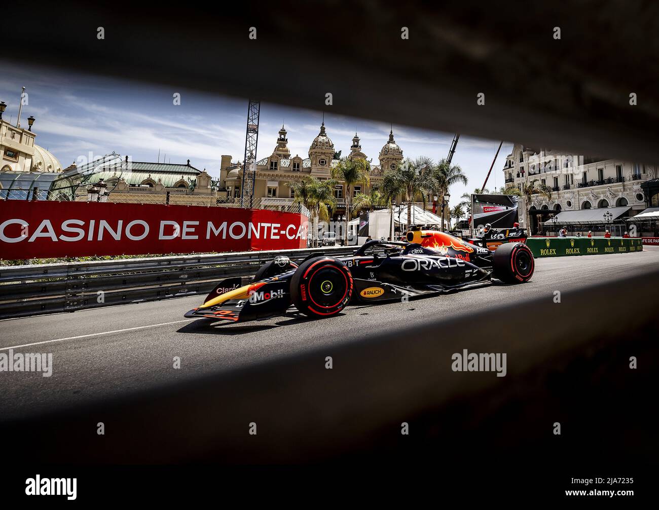 MONTE-CARLO - Max Verstappen (Oracle Red Bull Racing) during practice 3 ...