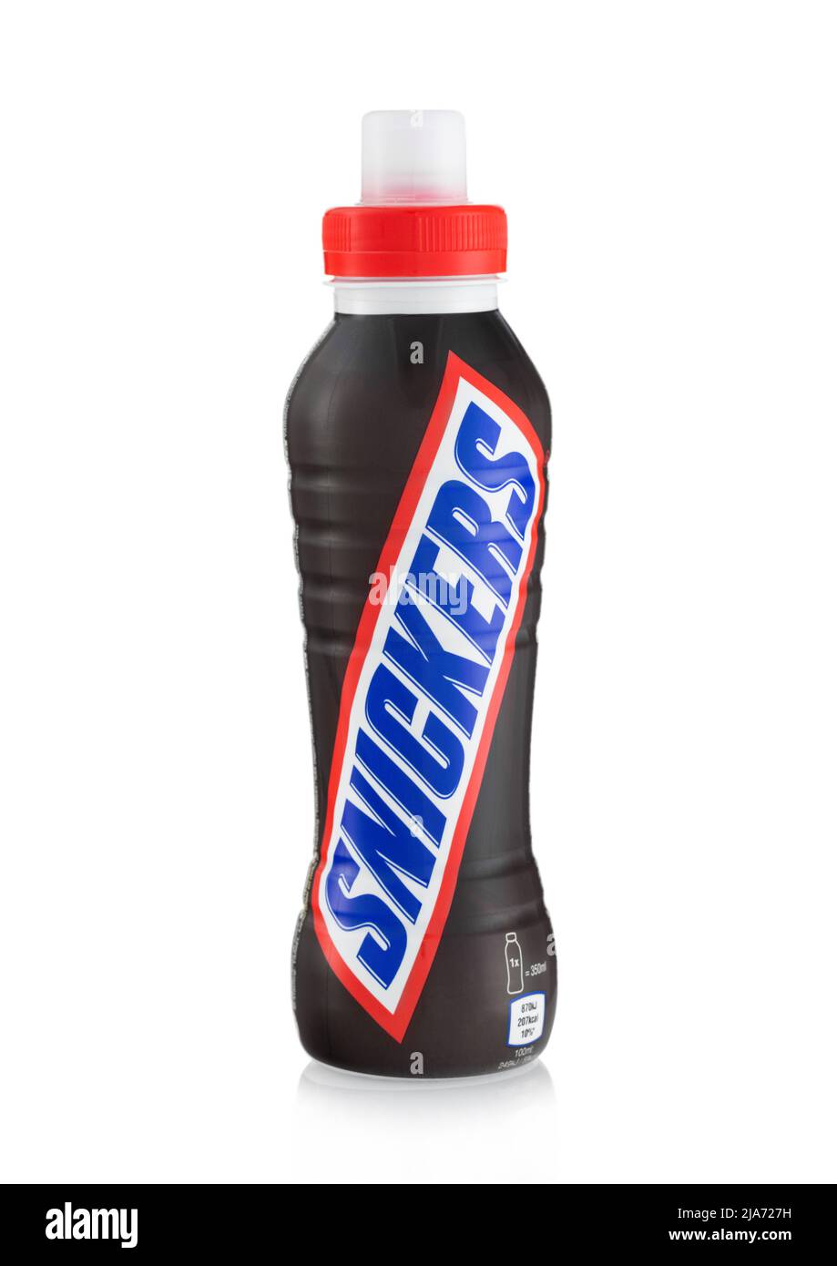 LONDON,UK - MAY 28, 2022: Snickers cocoa chocolate milk drink on white Stock Photo - Alamy