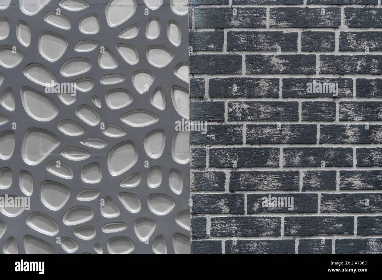 Abstract Pattern Interior Design Dark Brick Wall Sample Gray Decoration ...
