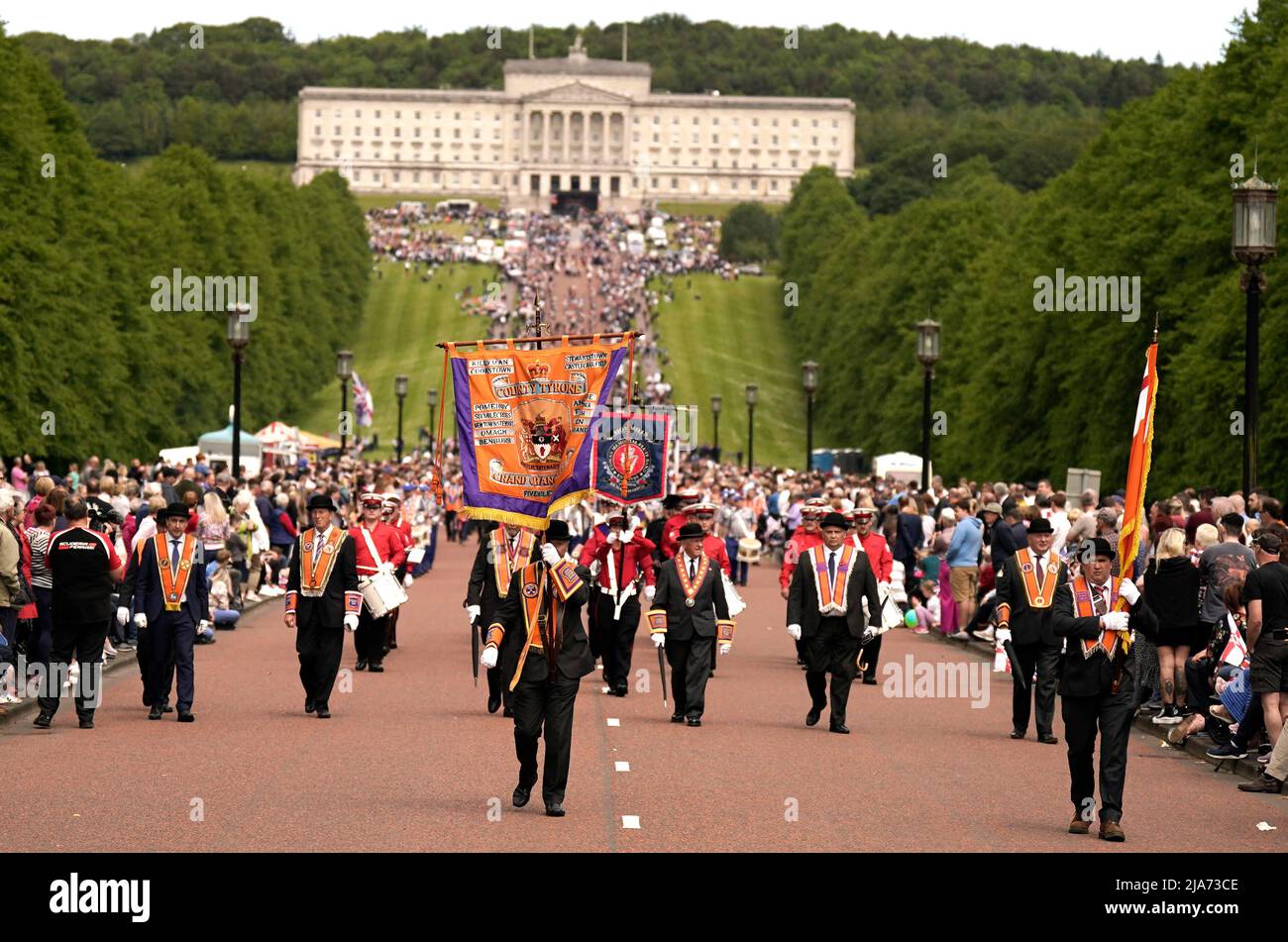 Members of the Grand Orange Lodge of Ireland during the Northern ...