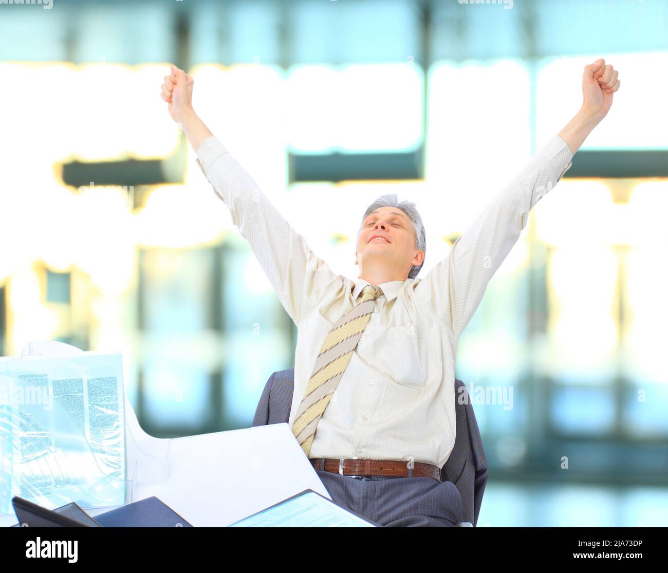 The businessman at work Stock Photo - Alamy