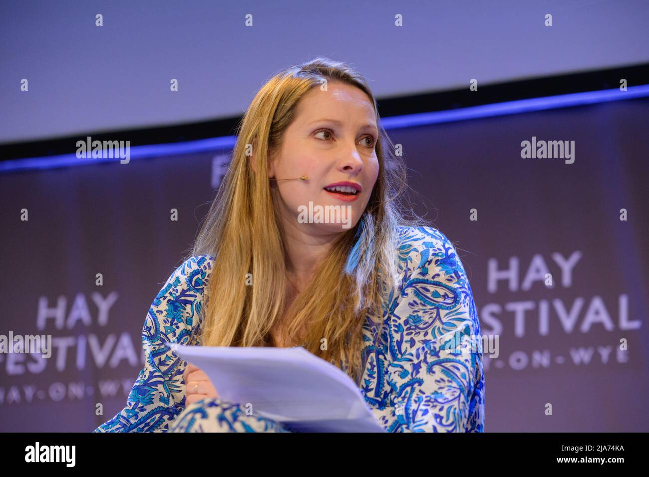 Hay-on-Wye, Wales, UK. 28th May, 2022. Rosie Boycott and Carmen Callil ...