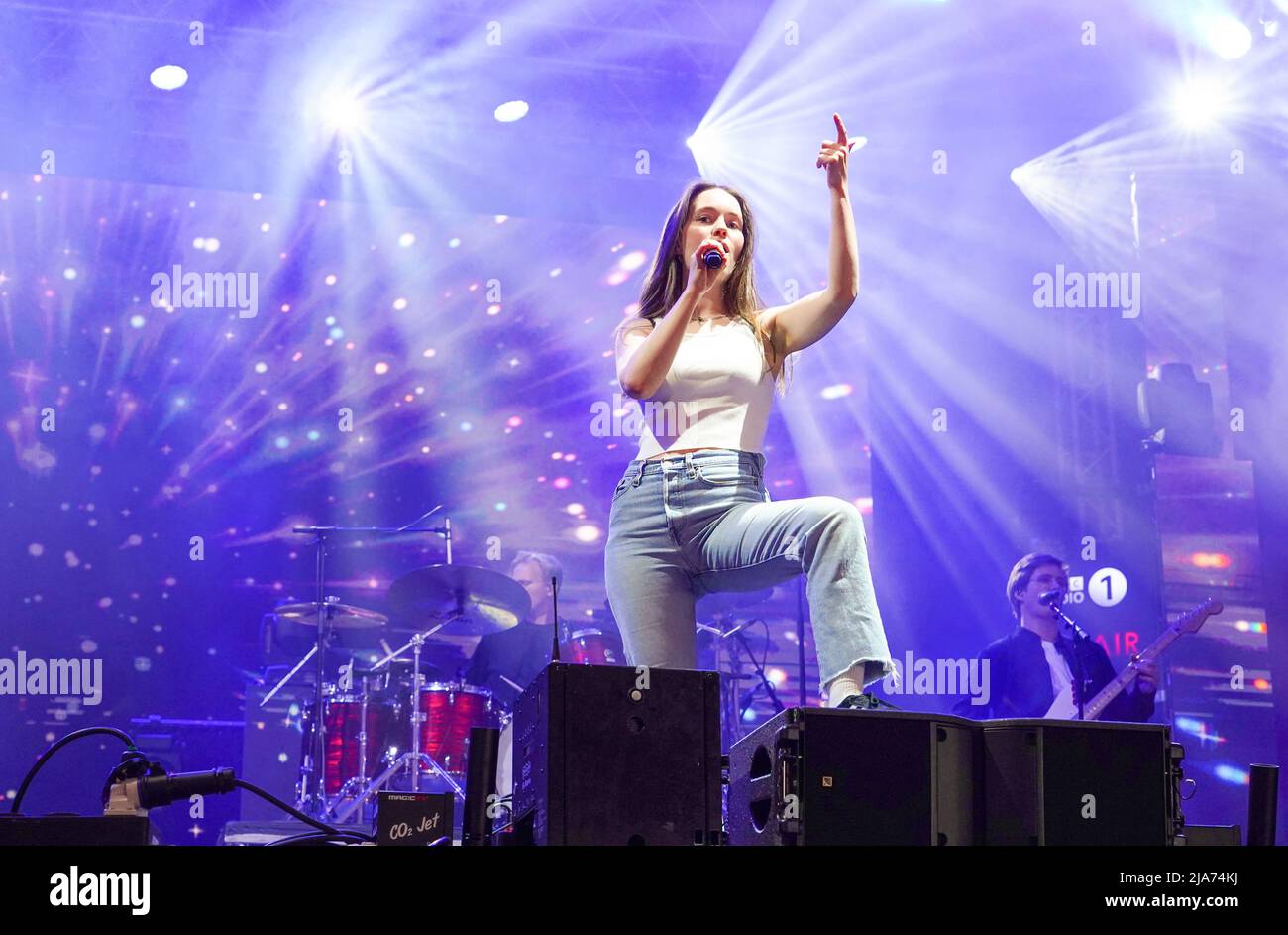 Sigrid performs on the future sounds stage during BBC Radio 1's Big ...