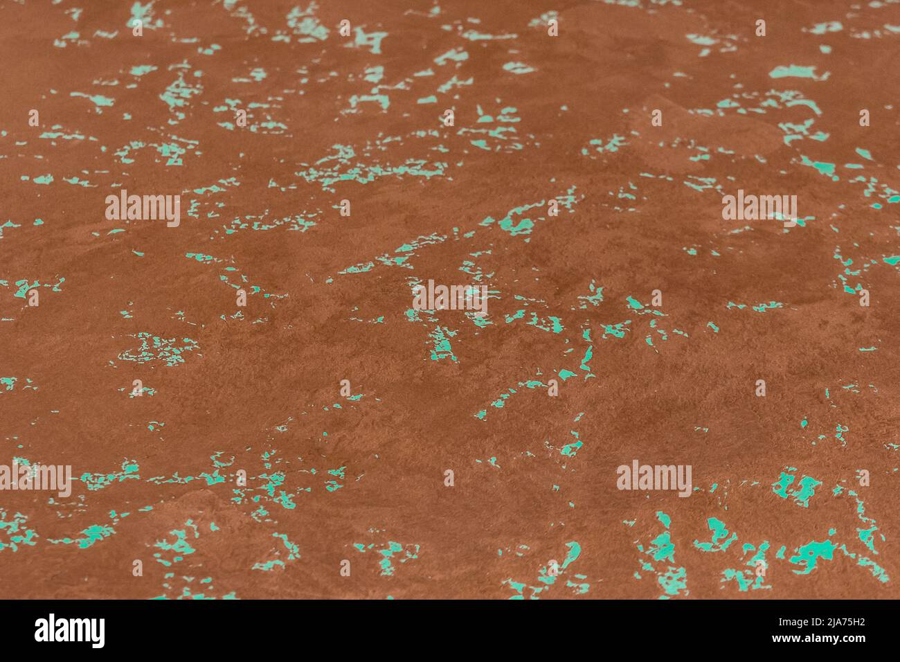 Brown plaster wall with abstract pattern stucco aqua color texture ...