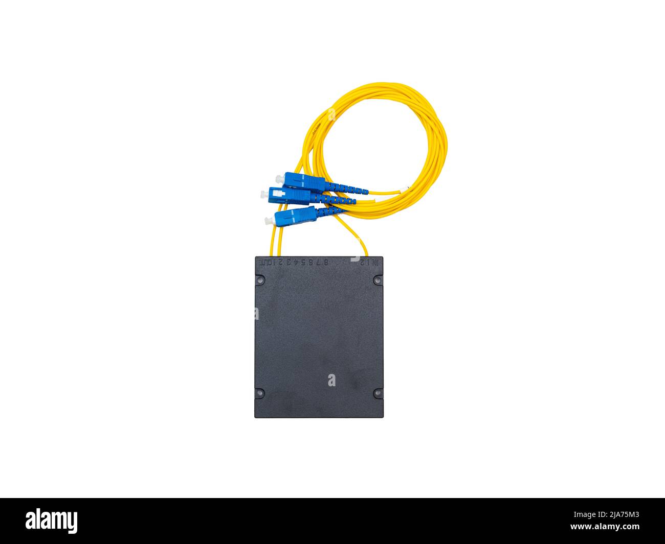 Fiber Optic Splitter on isolated white background Stock Photo - Alamy