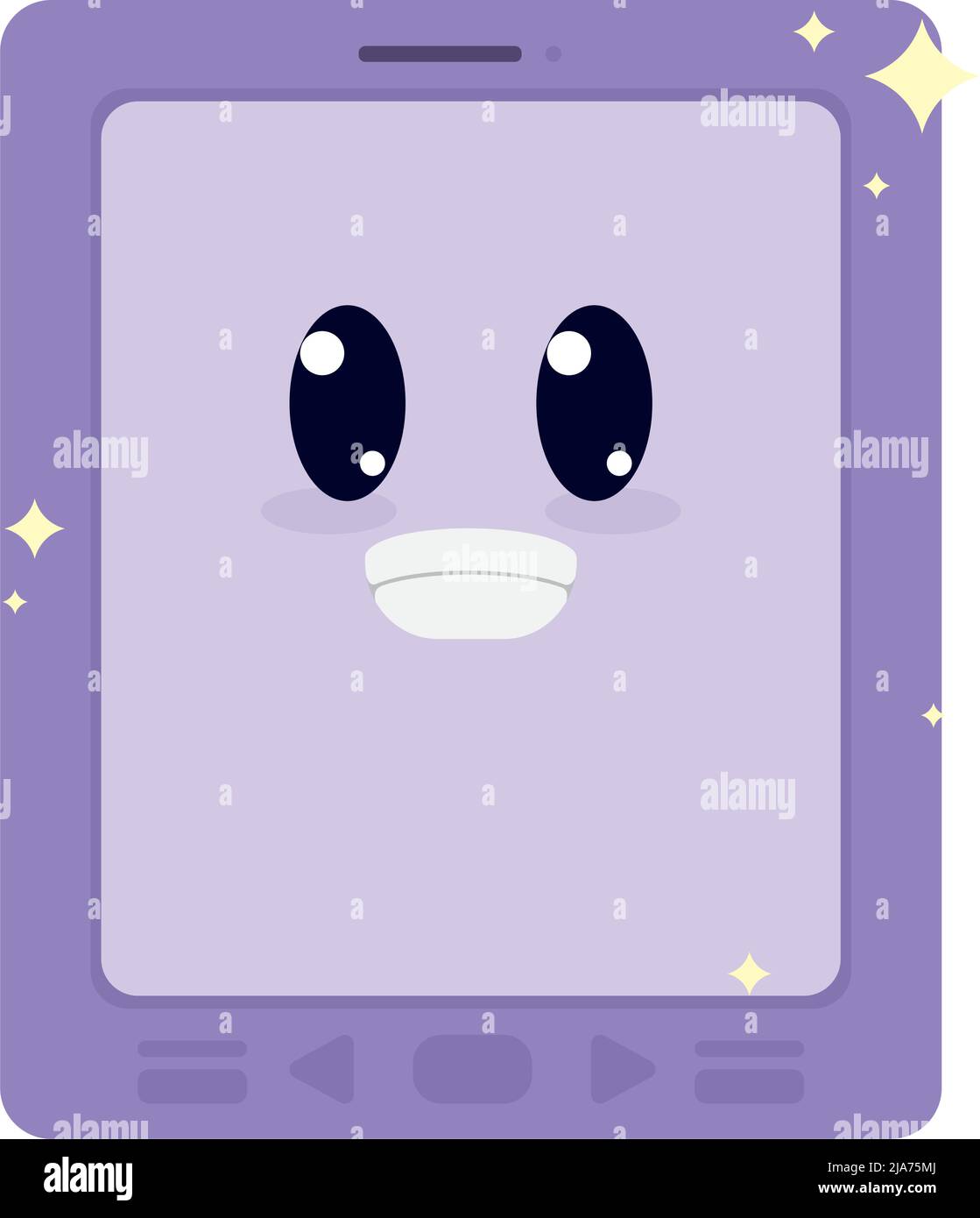 Kawaii tablet icon Cut Out Stock Images & Pictures - Alamy