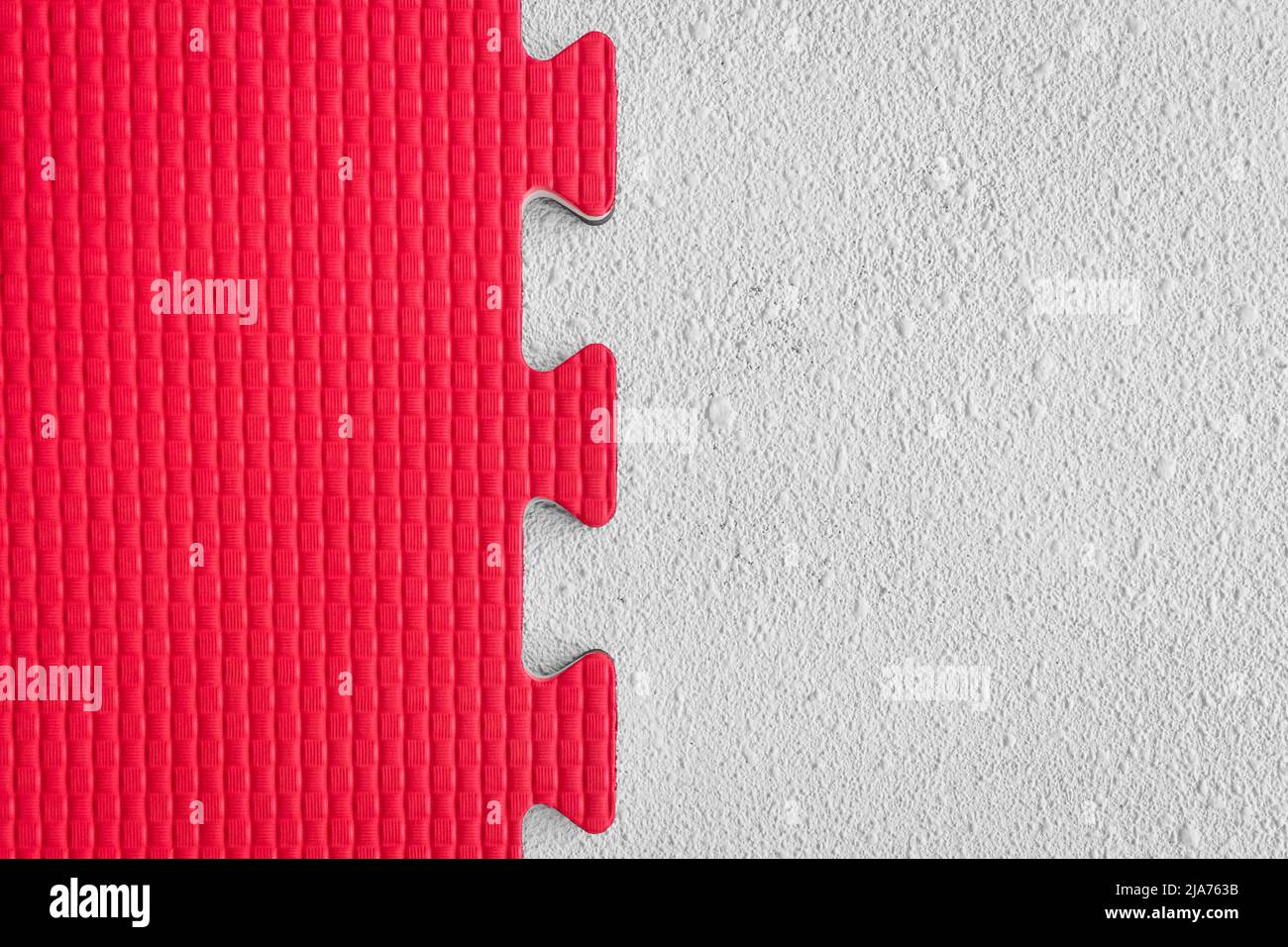 White and Red Puzzle Rubber Mat Pattern Gym Floor Background Abstract ...