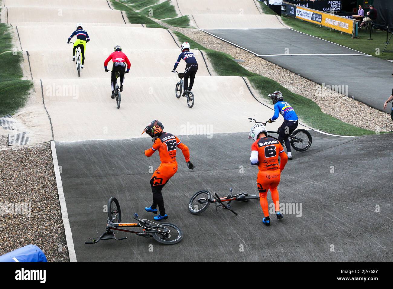 Bmx race crash hi-res stock photography and images - Alamy