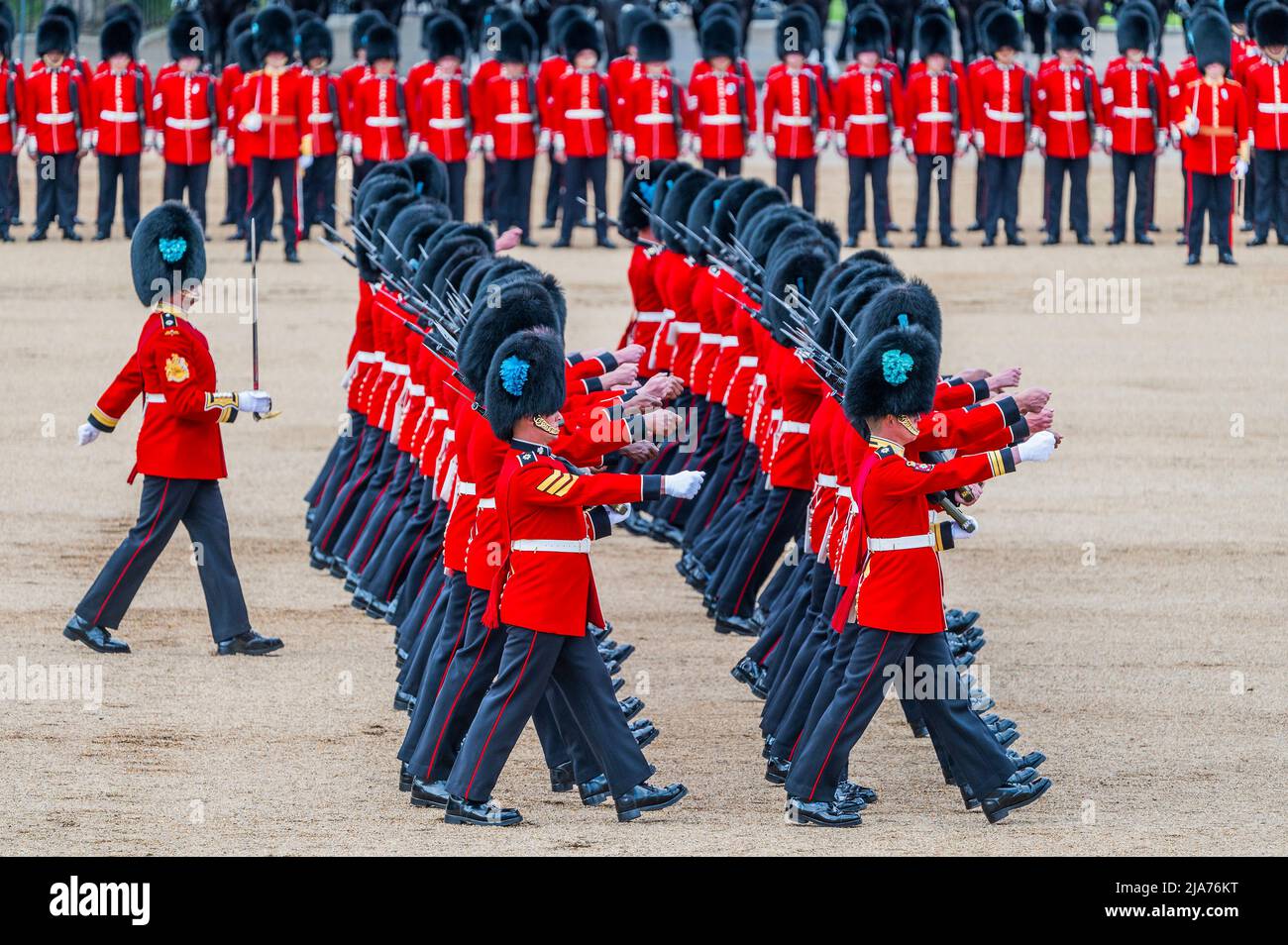 Trooping the colour irish guard hi-res stock photography and images - Alamy