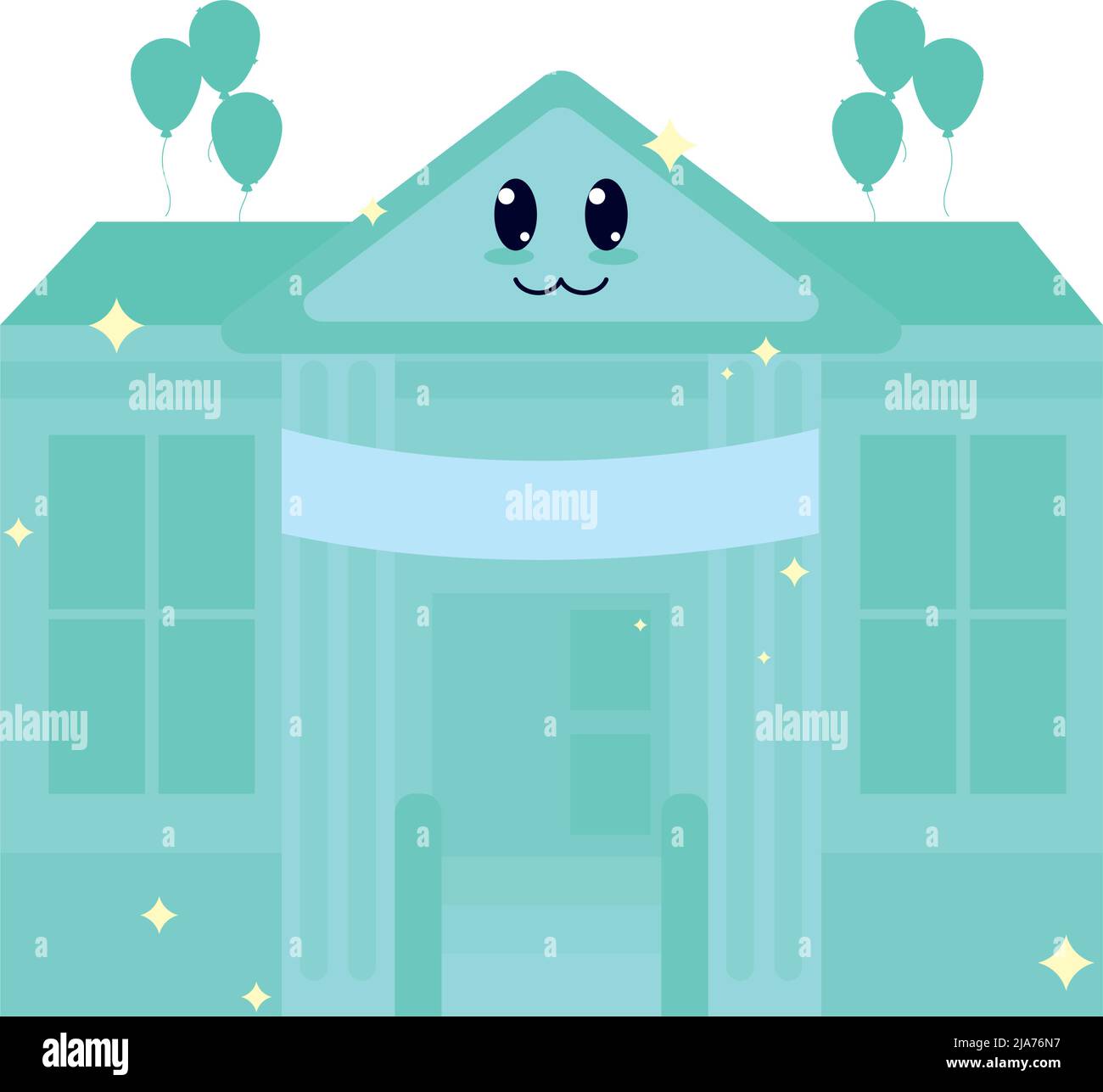 kawaii school building Stock Vector Image & Art - Alamy