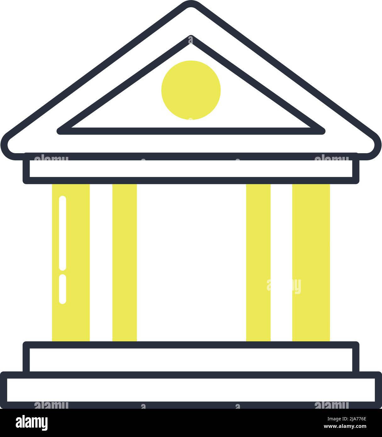 bank building icon Stock Vector Image & Art - Alamy