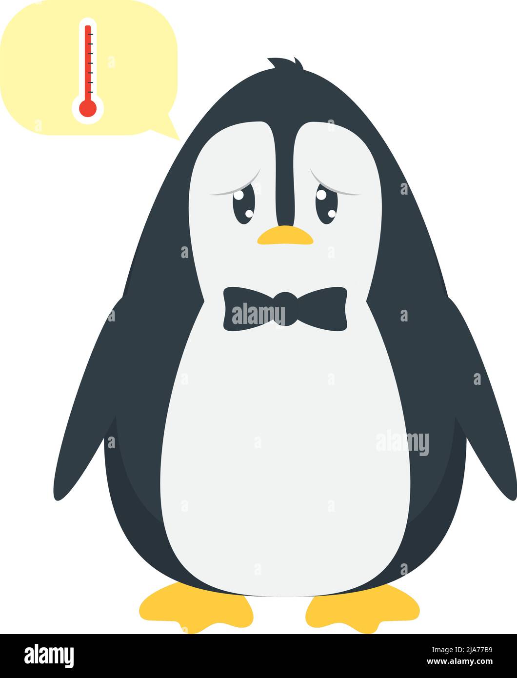 saddy penguin design Stock Vector Image & Art - Alamy