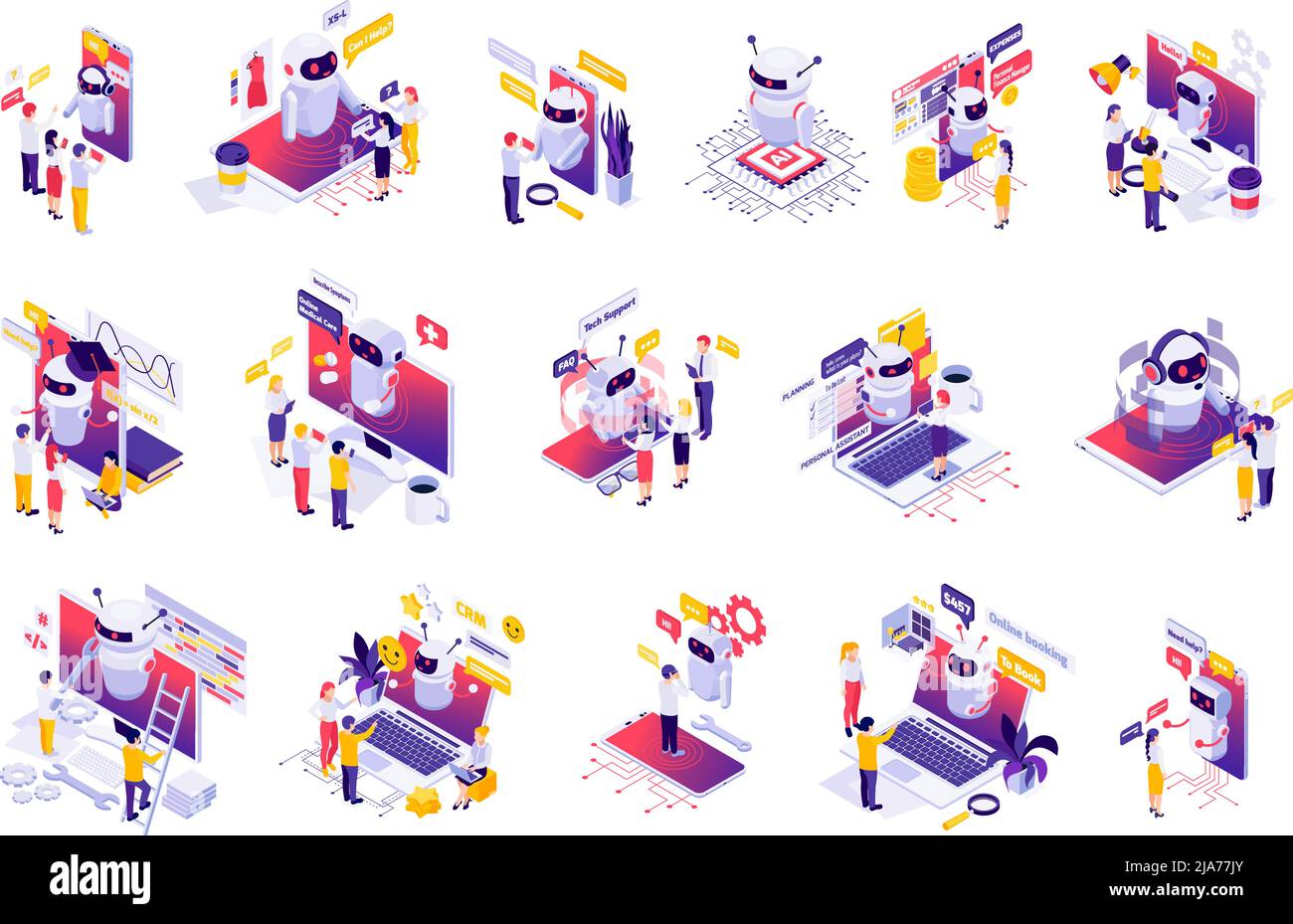 Bot creation Stock Vector Images - Alamy