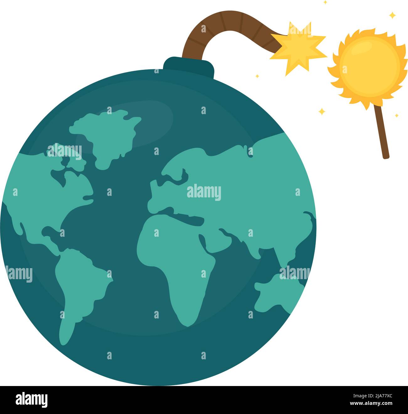 earth planet bomb Stock Vector Image & Art - Alamy