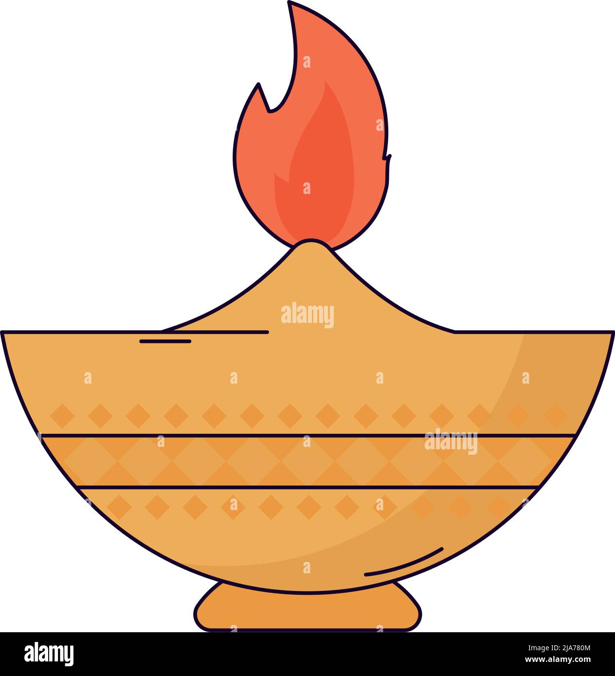 diya oil lamp icon Stock Vector Image & Art - Alamy