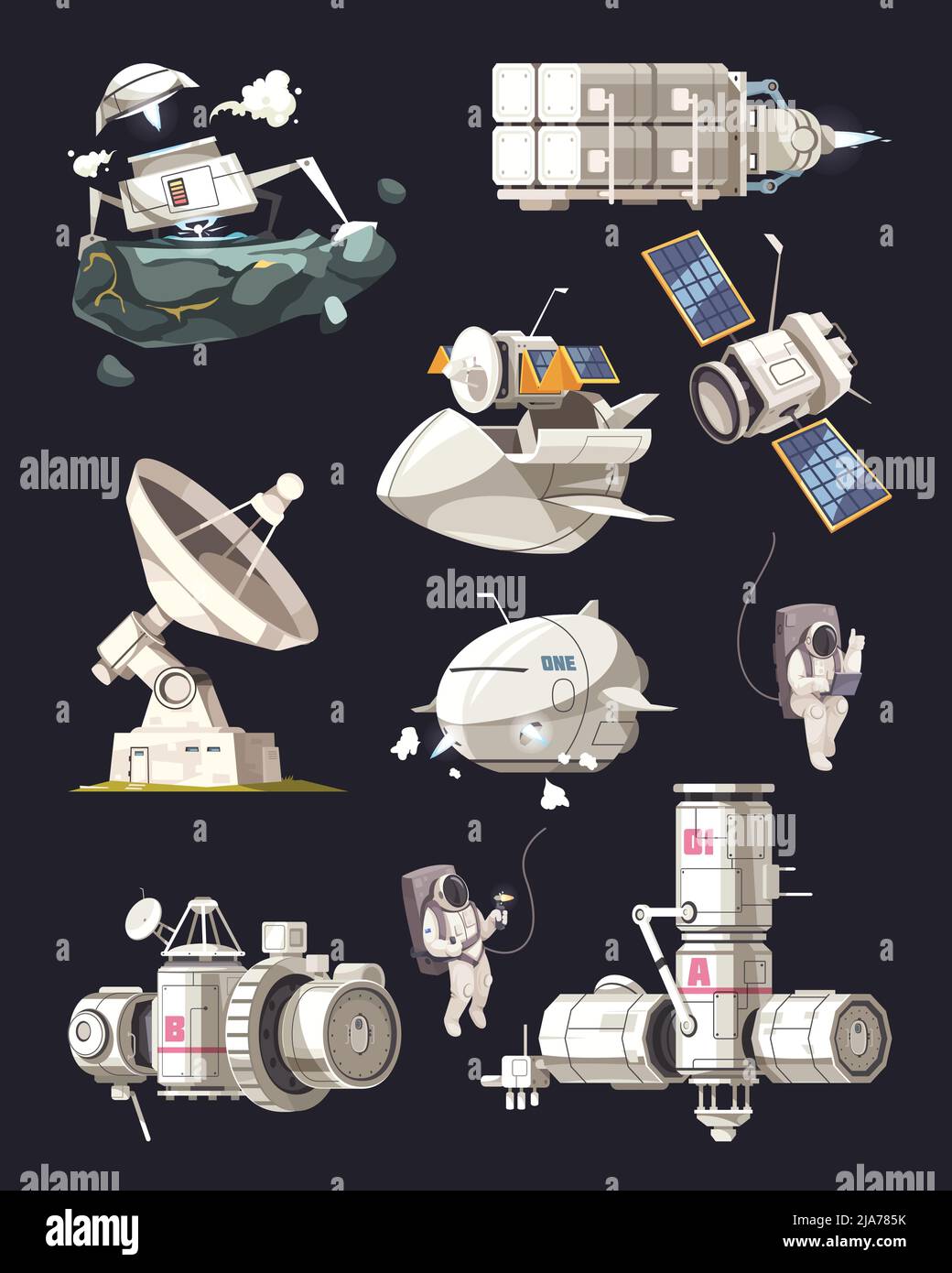 Space exploration equipment set of international space station ...
