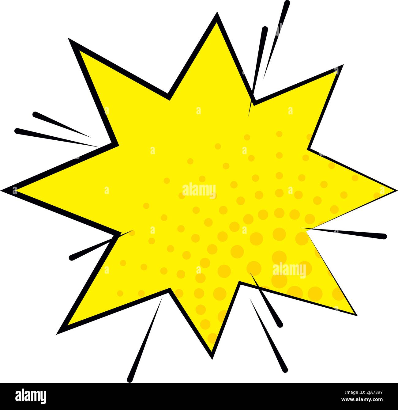 yellow comic burst Stock Vector Image & Art - Alamy