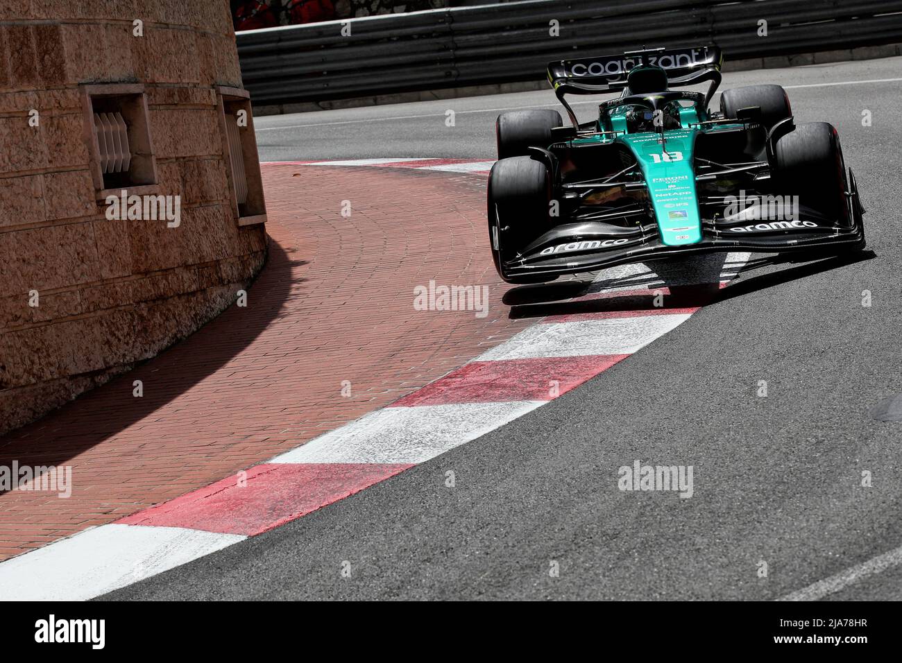 Lance Stroll (CDN) Aston Martin F1 Team AMR22. Monaco Grand Prix, Saturday 28th May 2022. Monte ...