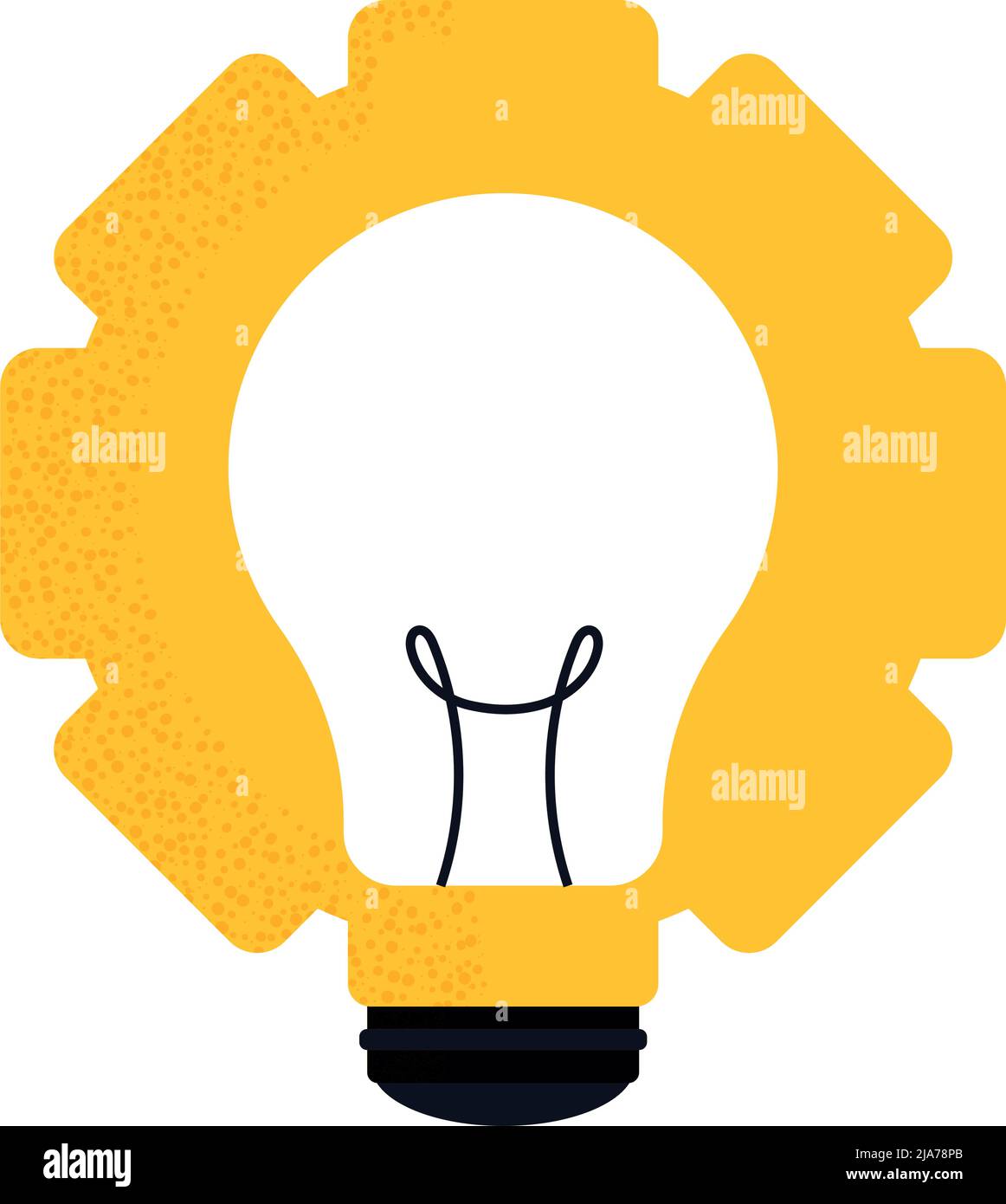 gear bulb light icon Stock Vector Image & Art - Alamy