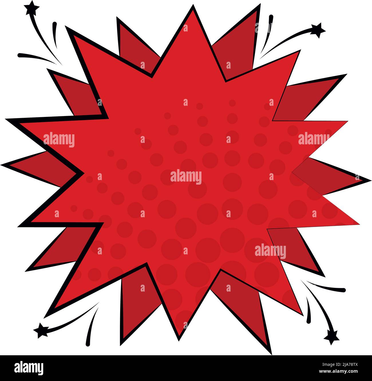 red comic burst Stock Vector Image & Art - Alamy