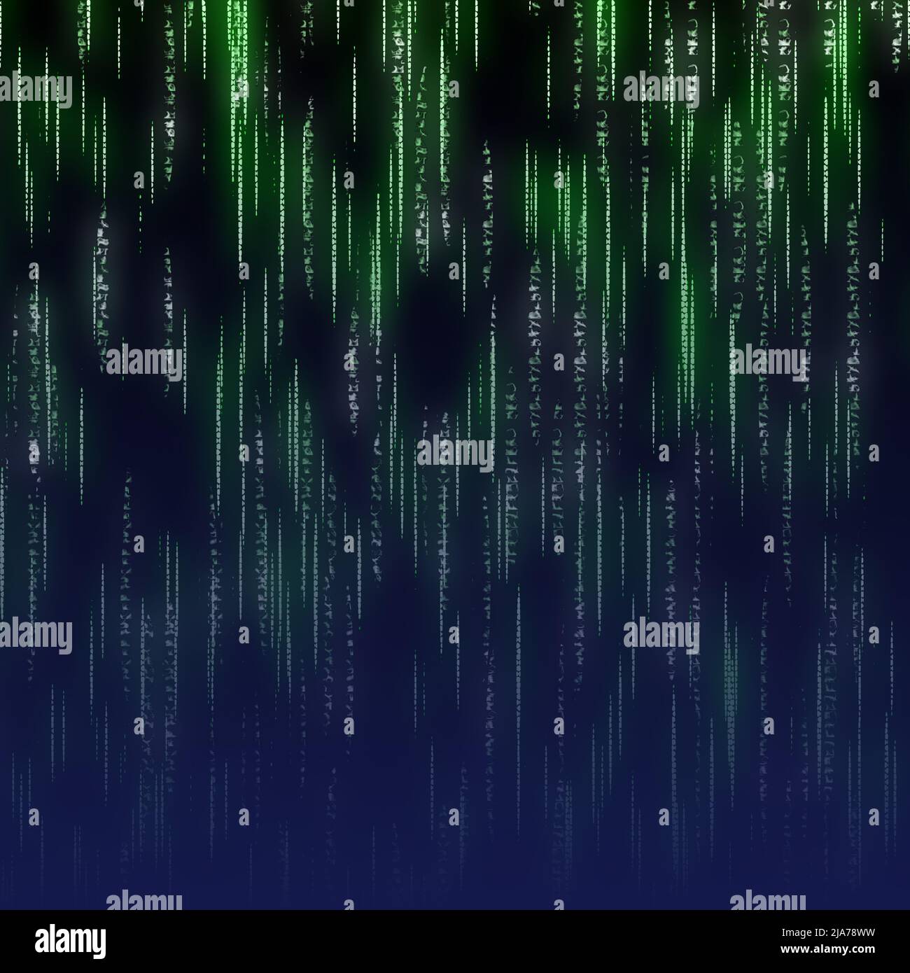 Matrix Style Abstract Background Illustration Stock Photo - Alamy