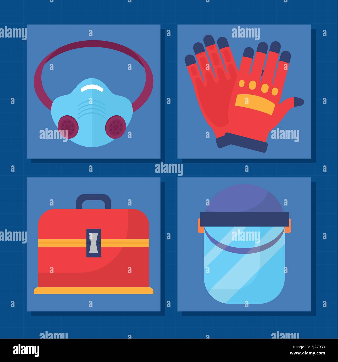 icon set of safety equipment Stock Vector Image & Art - Alamy