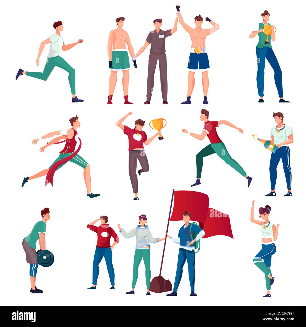 Victory characters Stock Vector Images - Alamy