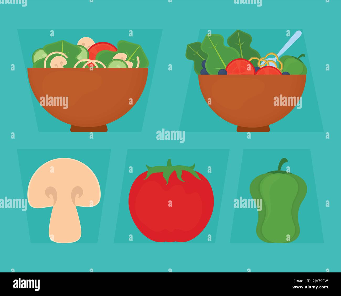 healthy food icon set Stock Vector Image & Art - Alamy