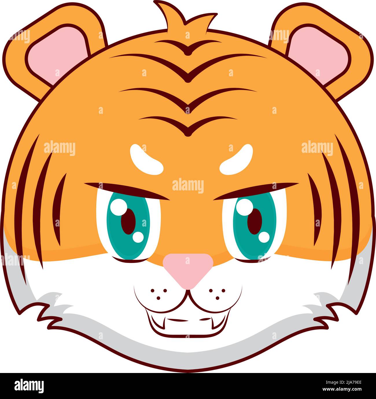 Adorable baby angry on Stock Vector Images - Alamy