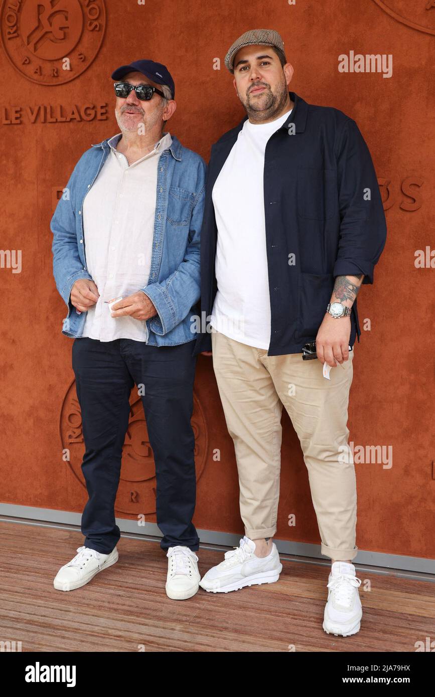 Jean-Pierre Solaro, Artus Solaro at Village during French Open Tennis ...