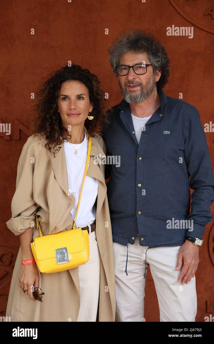 Barbara Cabrita, Radu Mihaileanu at Village during French Open Tennis ...